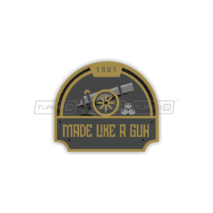 MADE LIKE A GUN BIKE STICKER - TURBO9